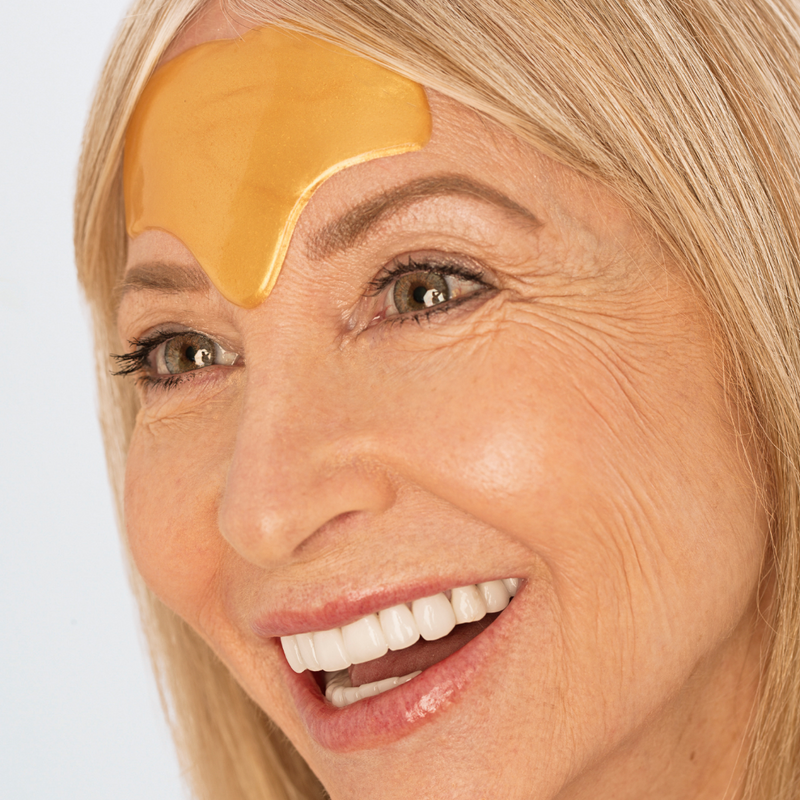 24K Gold & Collagen Crystal Forehead Mask – James Cosmetics