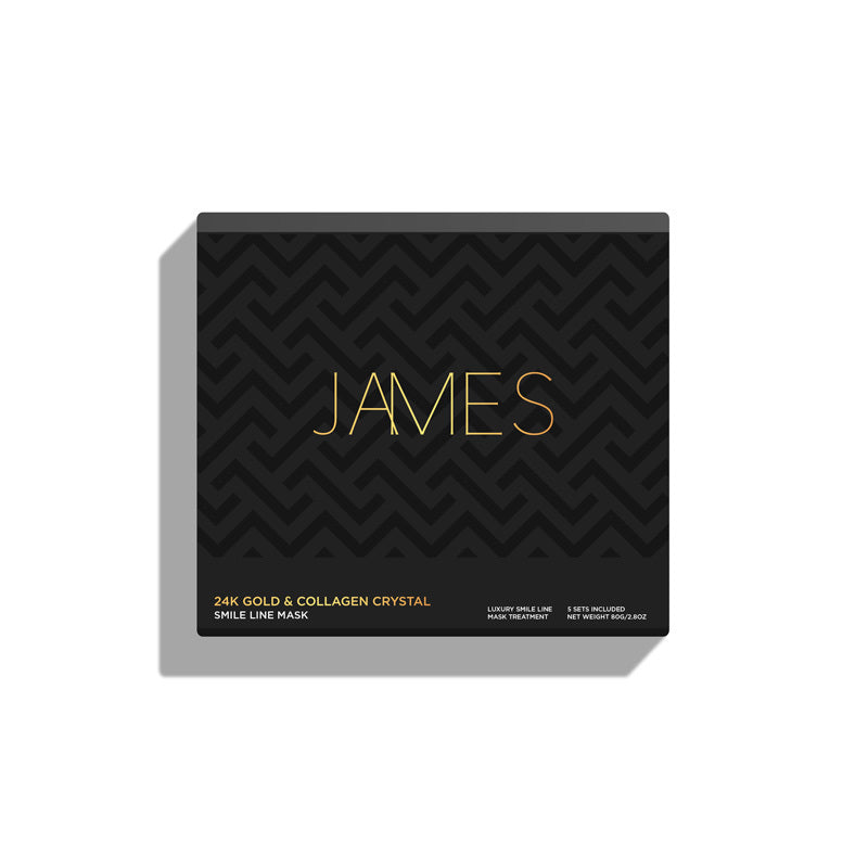 24K Gold & Collagen Crystal Smile Line Mask – James Cosmetics